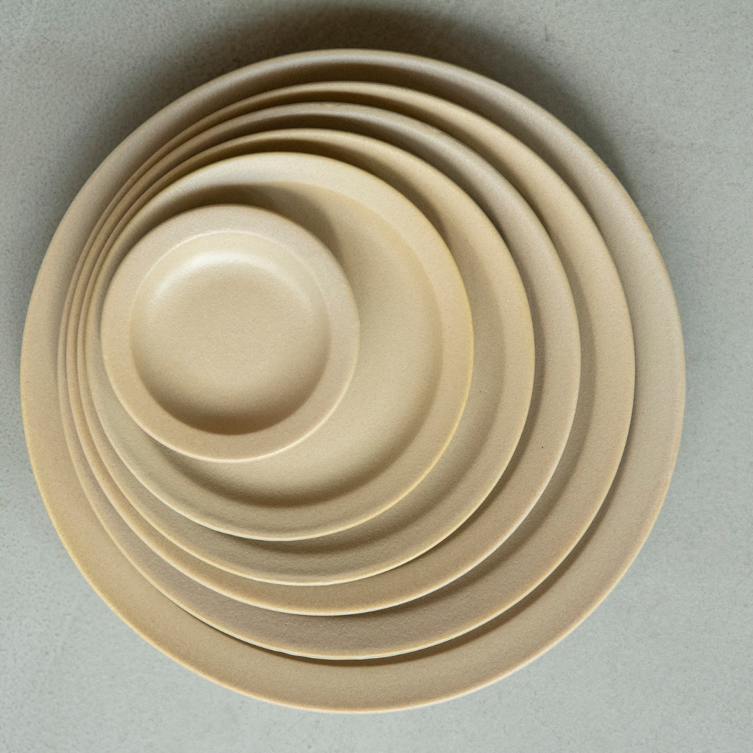 Er-go! Matte Sand | 6 x 20cm Salad Plate — Loveramics Australia